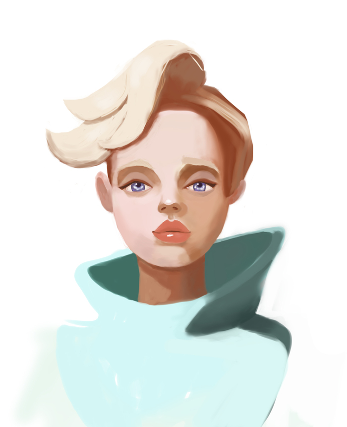 Иллюстрация portrait в стиле 2d | Illustrators.ru