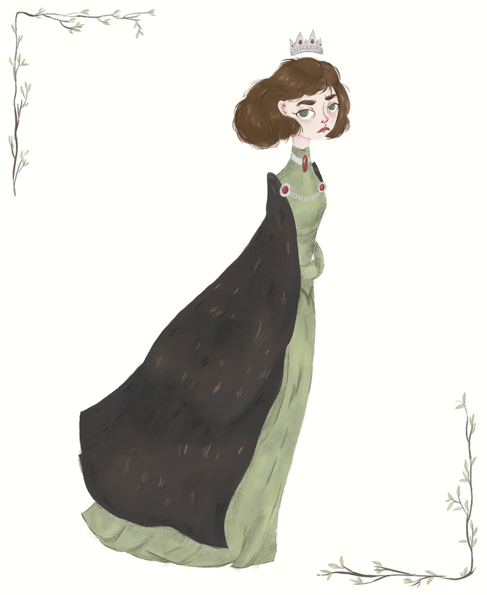 Иллюстрация Forest Queen в стиле 2d, персонажи, плакат