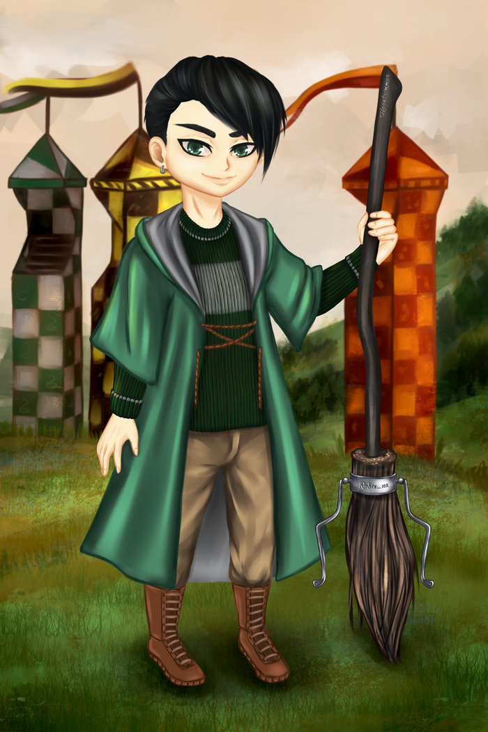 Иллюстрация Quidditch в стиле 2d | Illustrators.ru