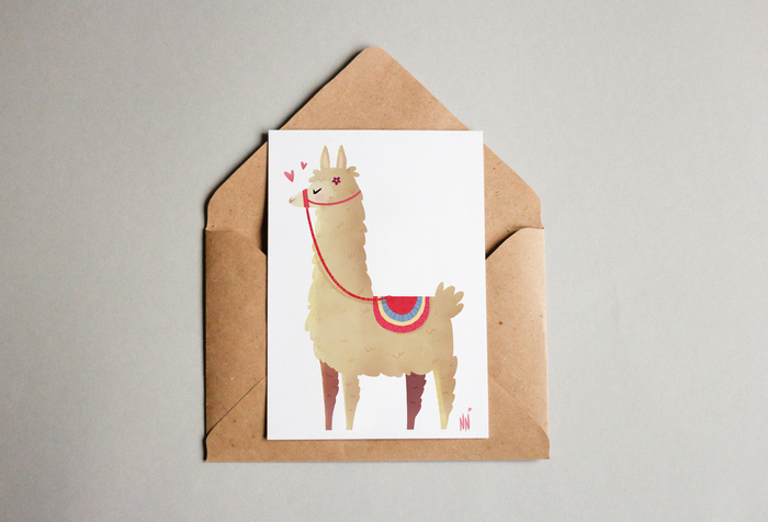 Иллюстрация Lama в стиле 2d, детский, карикатура | Illustrators.ru