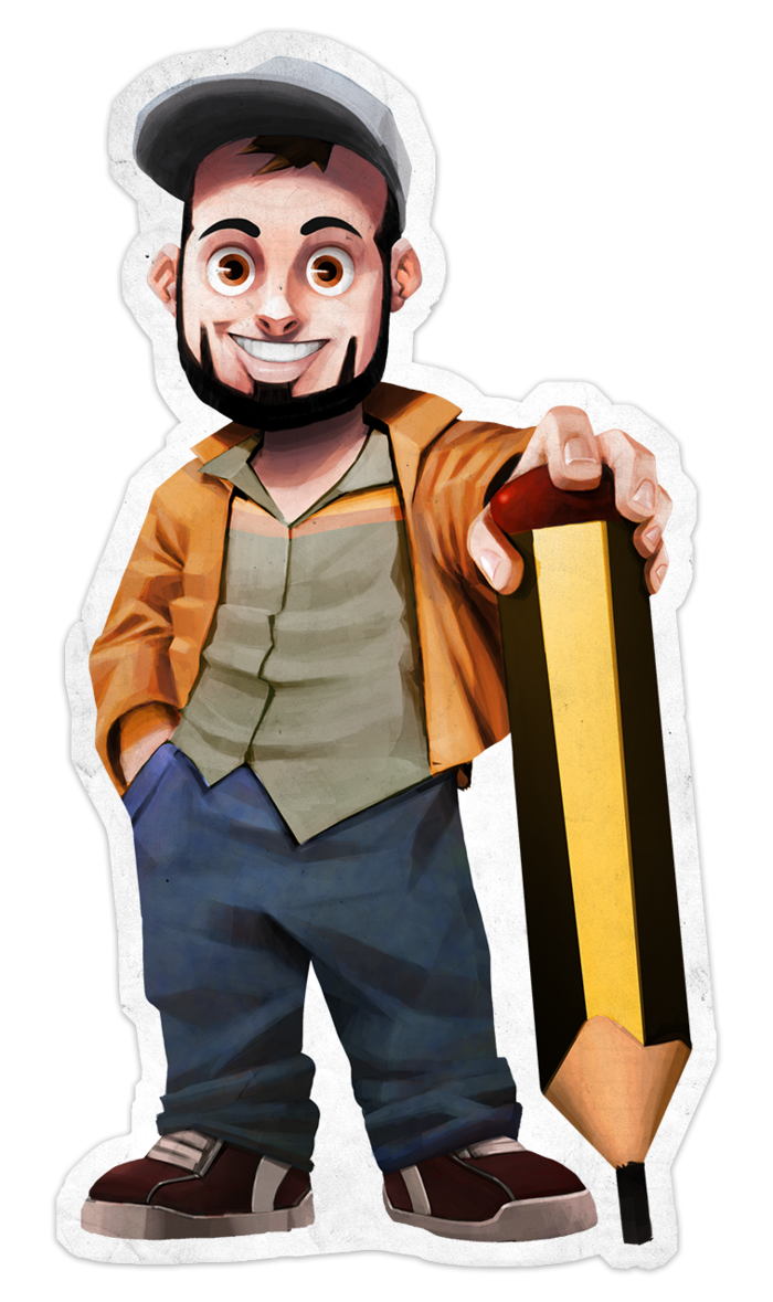 Иллюстрация Self Portrait в стиле 2d, карикатура | Illustrators.ru