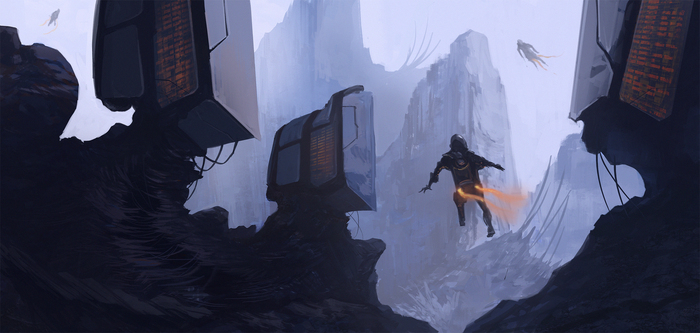 Иллюстрация Jetpack в стиле 2d, cg | Illustrators.ru