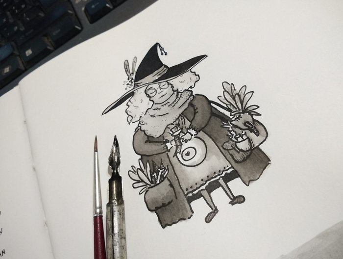 Иллюстрация Witch в стиле 2d | Illustrators.ru