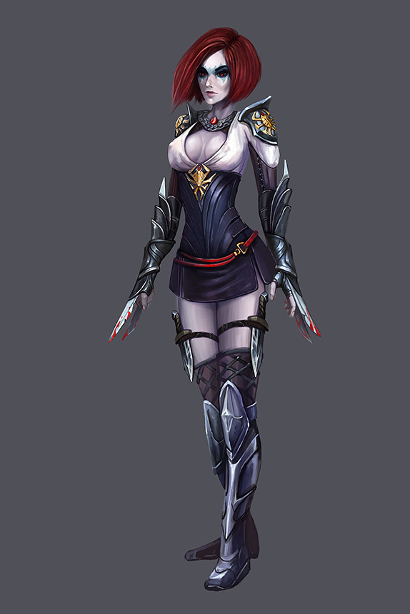 Иллюстрация Girl warrior в стиле 2d, cg, game dev | Illustrators.ru