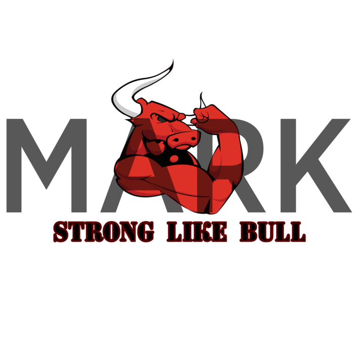 Иллюстрация Лого strong like bull в стиле 2d, графика, другое