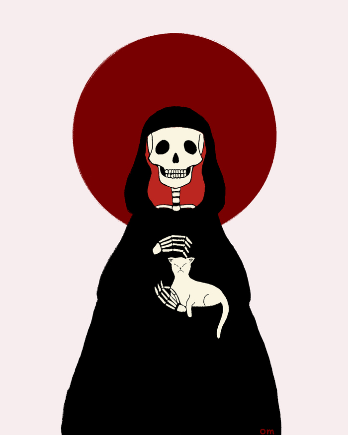 Иллюстрация death в стиле 2d, компьютерная графика