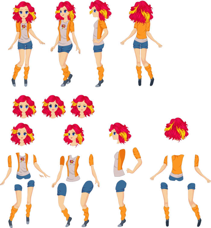 Иллюстрация Девочка в стиле 2d, game dev | Illustrators.ru