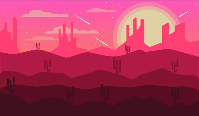 Иллюстрация Sunset в стиле 2d | Illustrators.ru