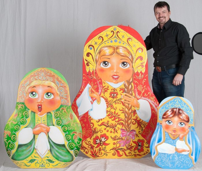 Иллюстрация Матрёшки для русского хора города Нюртинген. Германия.