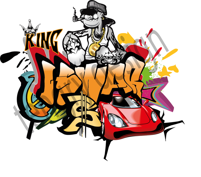 Иллюстрация векторная иллюстрация в стиле 2d, graffiti, lifestyle