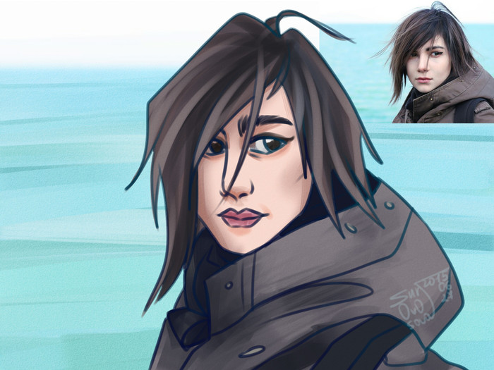 Иллюстрация Скетч-портрет в стиле 2d | Illustrators.ru