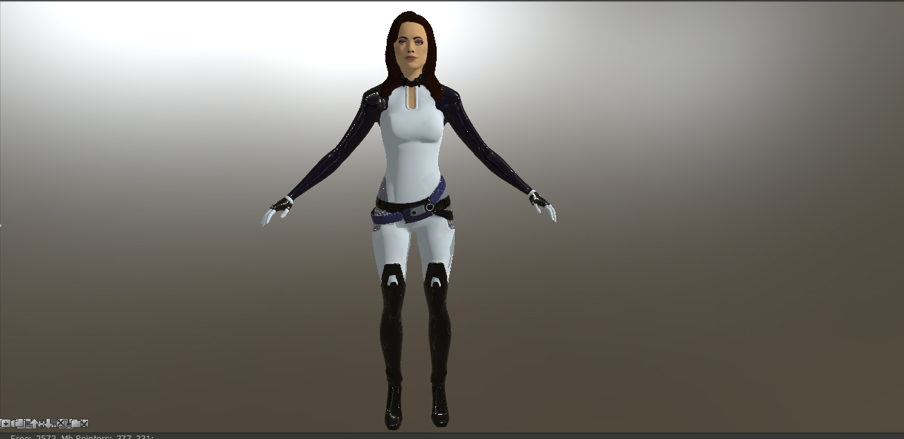 Иллюстрация Miranda Mass Effect в стиле 3d, cg, game dev