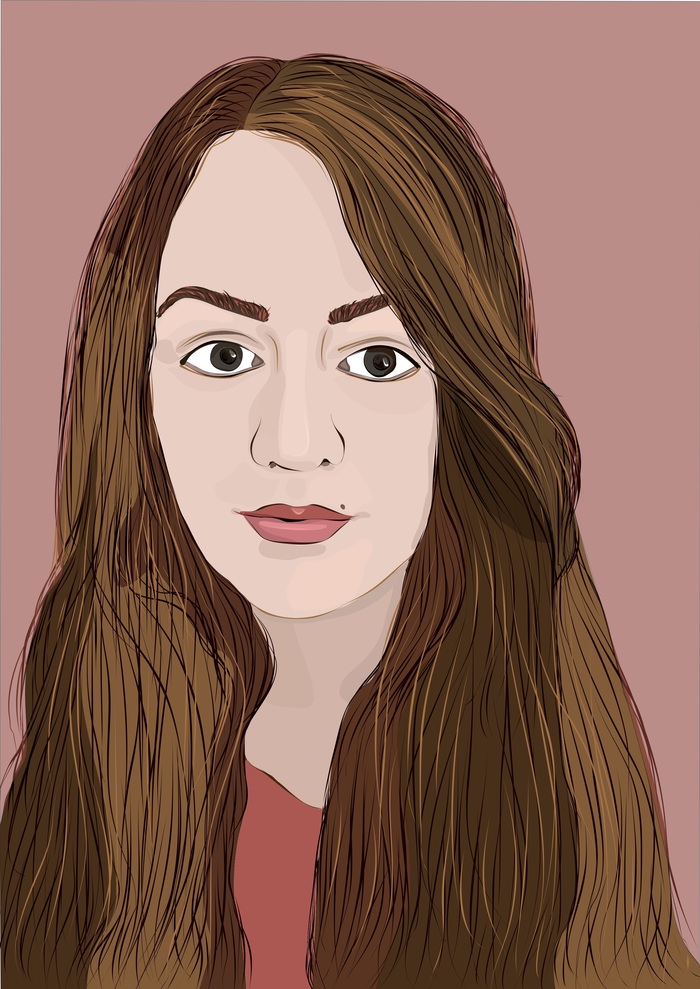 Иллюстрация Портрет в стиле 2d | Illustrators.ru