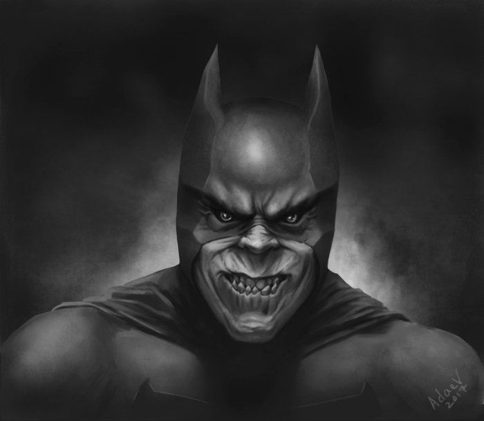 Иллюстрация Batman в стиле 2d, компьютерная графика