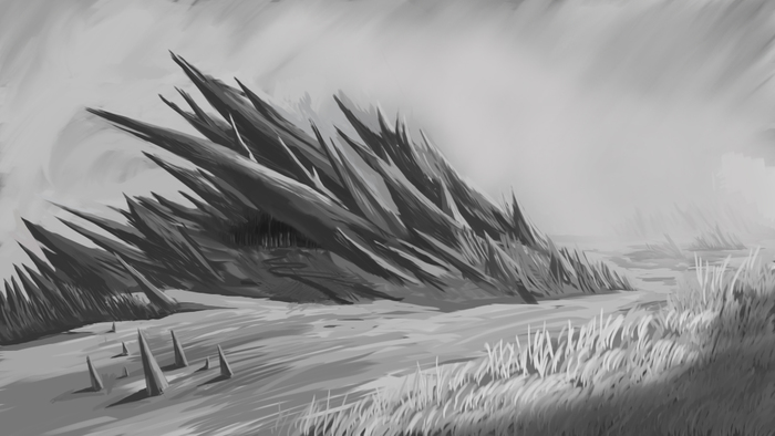 Иллюстрация первая работа в cg в стиле 2d, cg, game dev