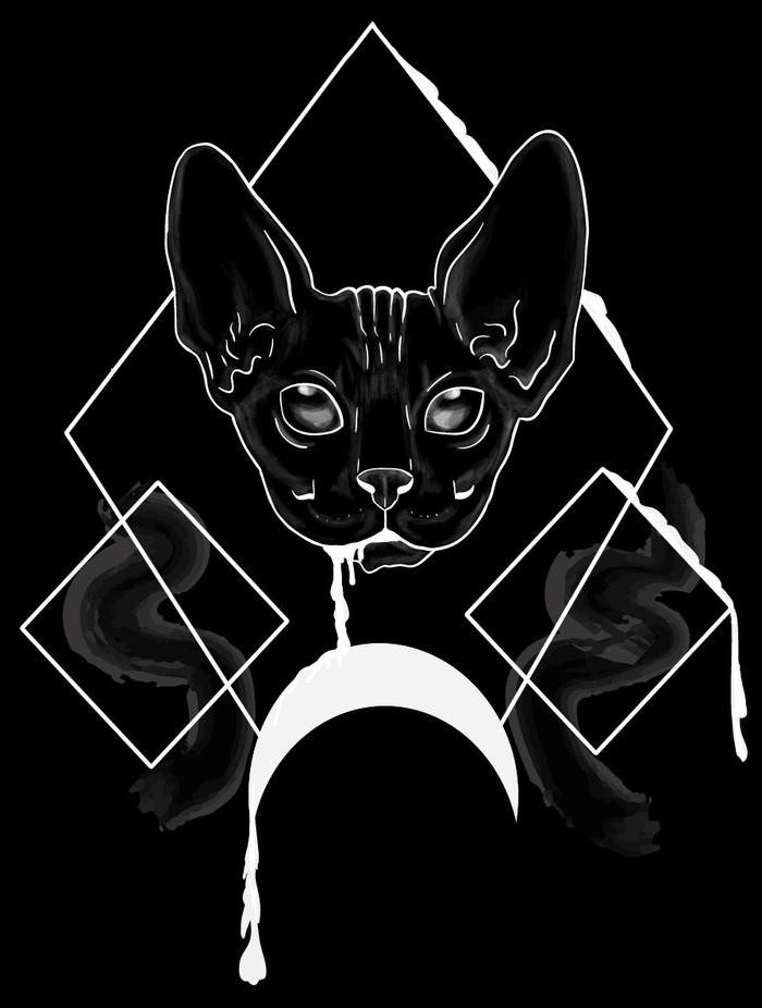 Иллюстрация сфинкс в стиле 2d, графика | Illustrators.ru