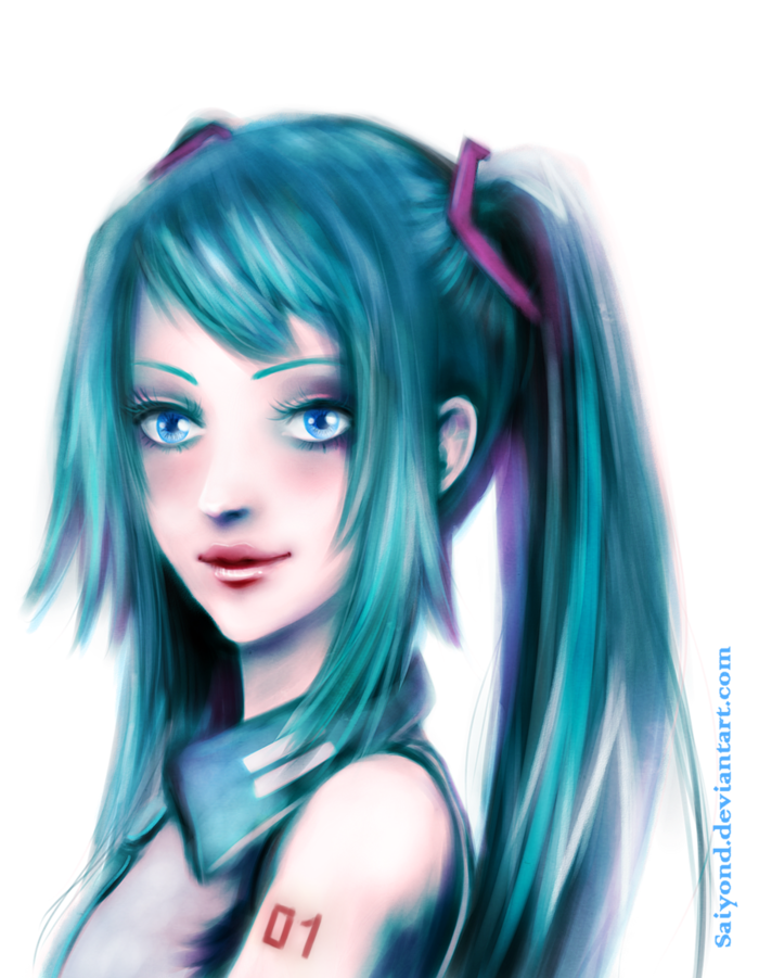 Иллюстрация miku в стиле 2d | Illustrators.ru