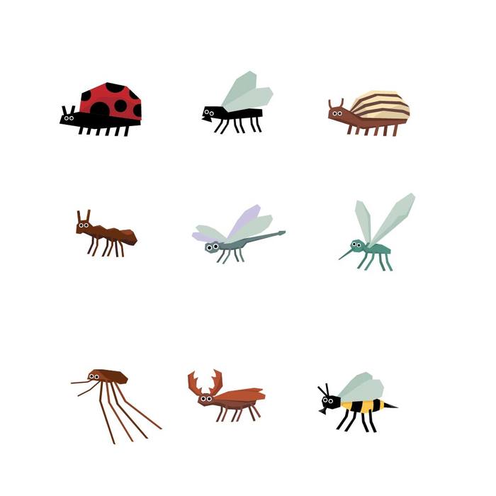 Иллюстрация Bugs в стиле game dev, инфографика (техническая