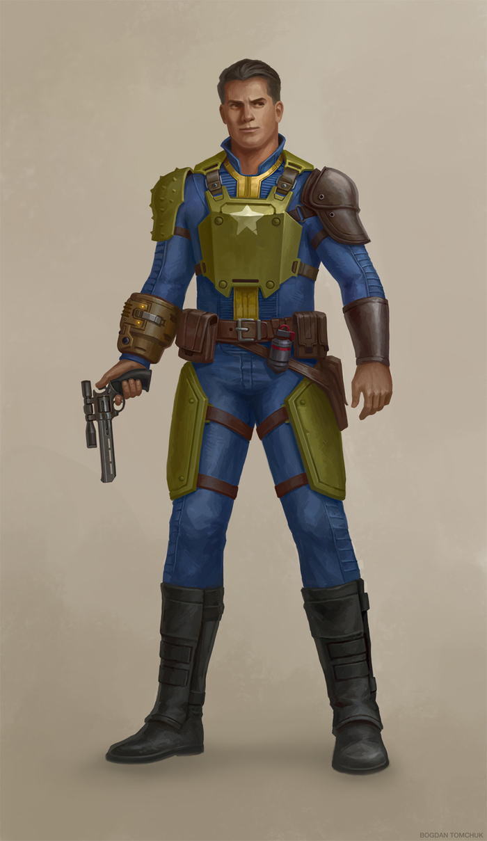 Иллюстрация Fan Art - Fallout в стиле 2d, game dev