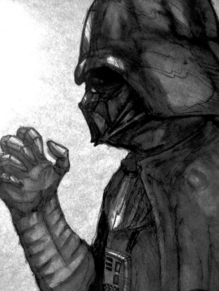 Иллюстрация darth vader в стиле 2d | Illustrators.ru