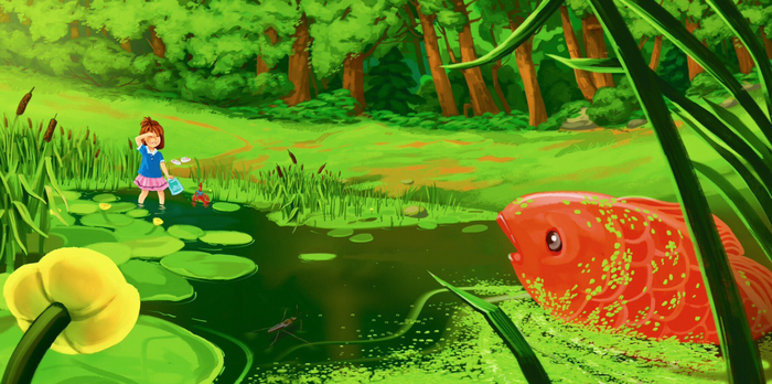 Иллюстрация Magical forest в стиле 2d | Illustrators.ru