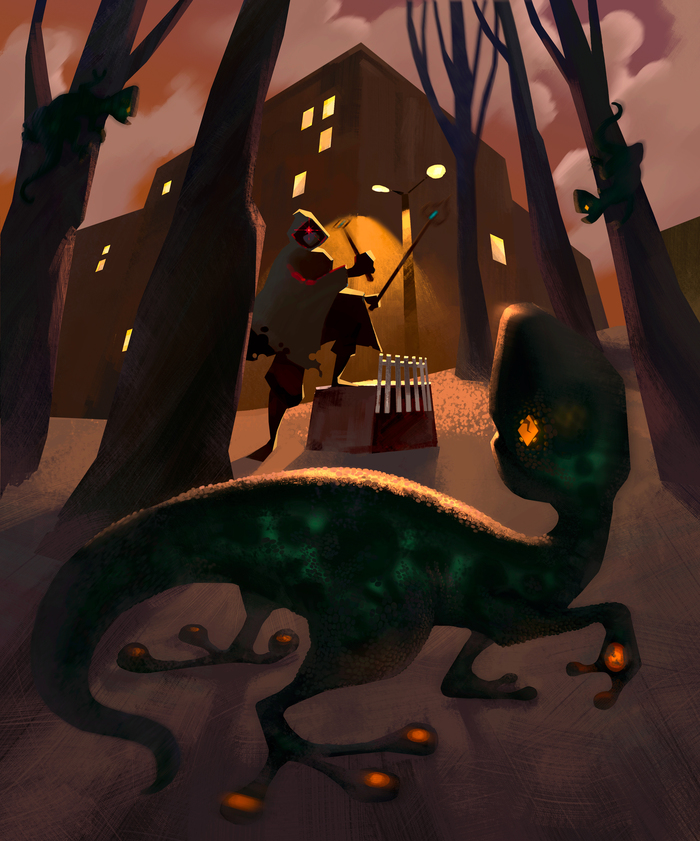 Иллюстрация Lizard в стиле 2d | Illustrators.ru