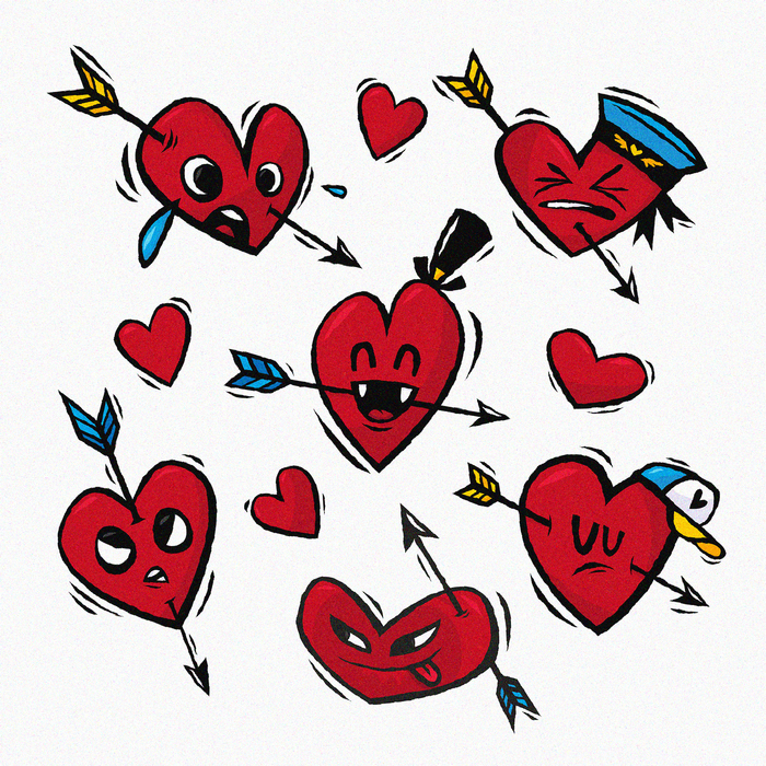 Иллюстрация "Mad hearts" в стиле персонажи