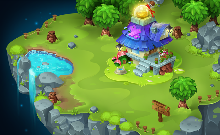 Иллюстрация Map в стиле 2d, cg, game dev | Illustrators.ru