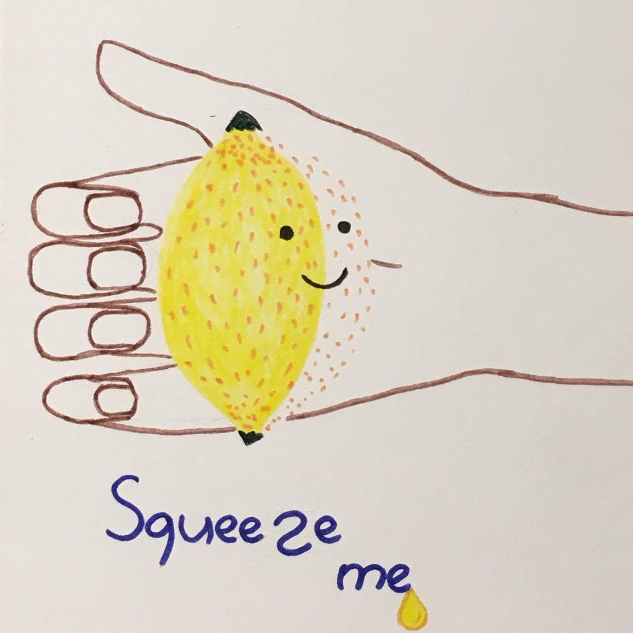 Иллюстрация Лимон (squeeze me) в стиле 2d, комикс, персонажи
