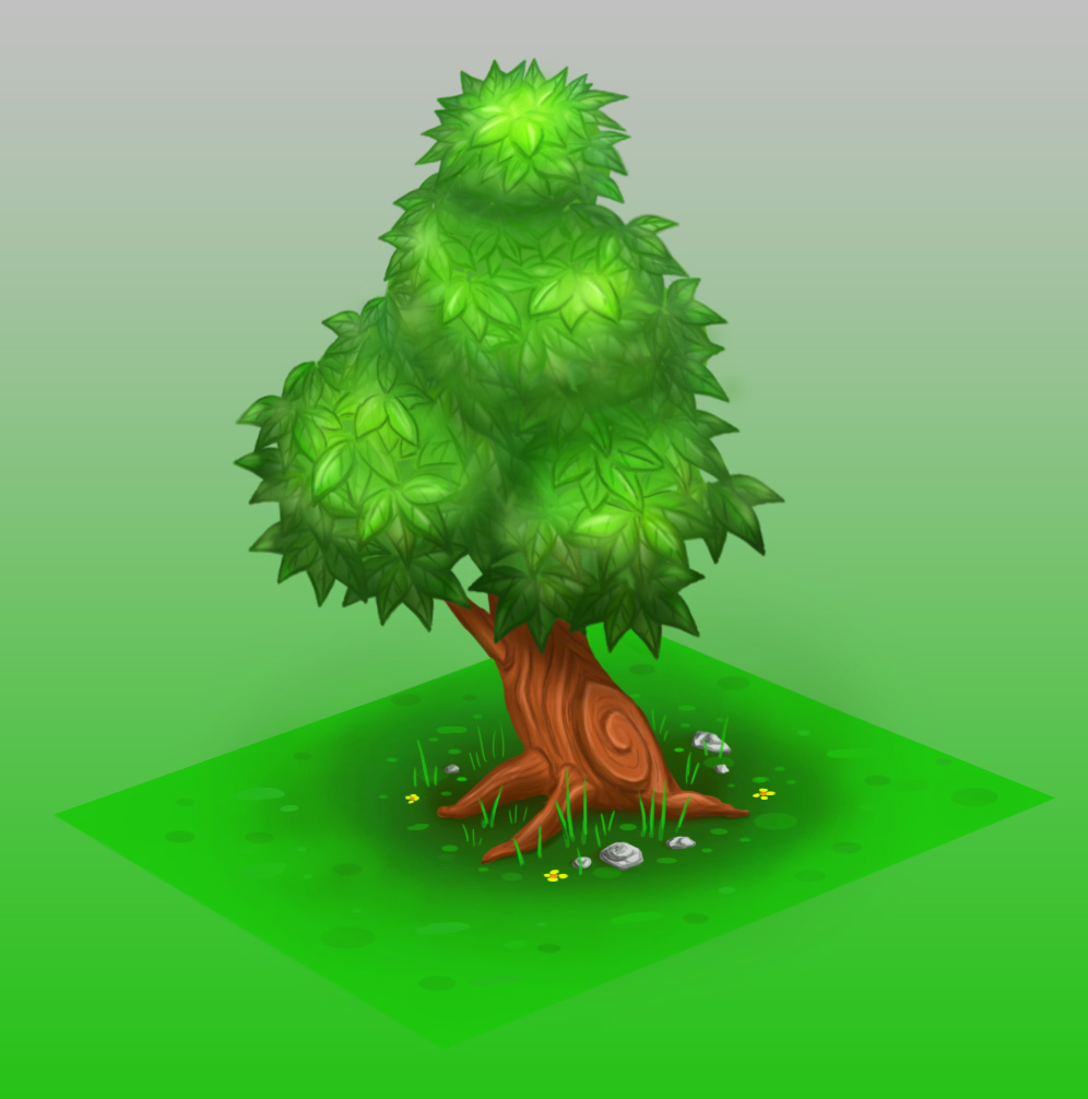 Иллюстрация Деревце в стиле 2d, cg, game dev | Illustrators.ru