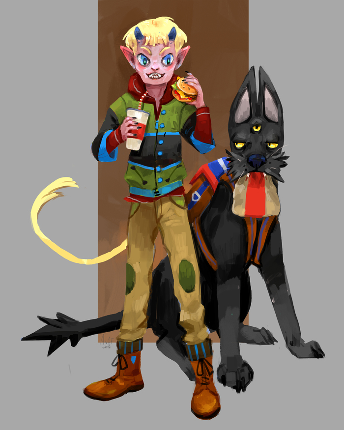 Иллюстрация фастфуд в стиле 2d, cg, game dev | Illustrators.ru