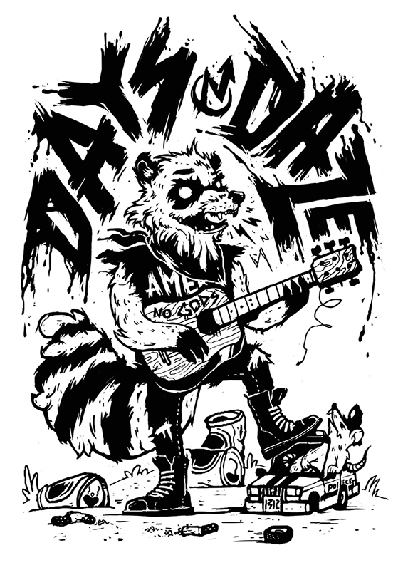 Иллюстрация Days N Daze в стиле компьютерная графика