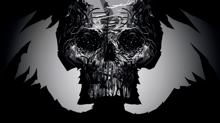Иллюстрация Face Of Doom (doomface) в стиле 2d, готический,