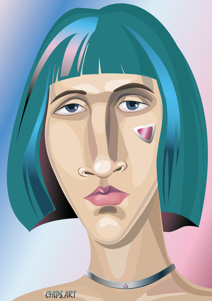 Иллюстрация Девушка 2073 в стиле 2d, cg, персонажи