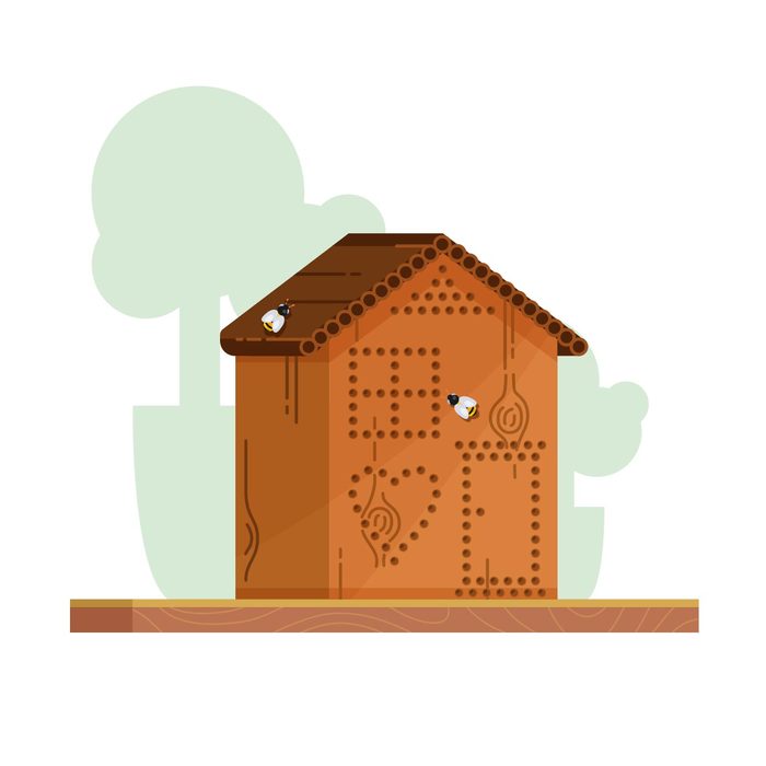 Иллюстрация Insect hotel в стиле 2d | Illustrators.ru