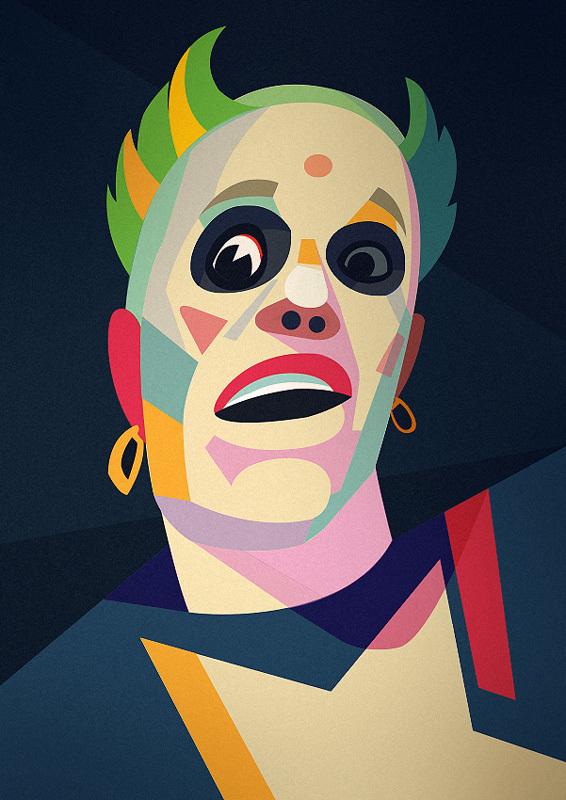 Иллюстрация Keith Flint в стиле 2d | Illustrators.ru