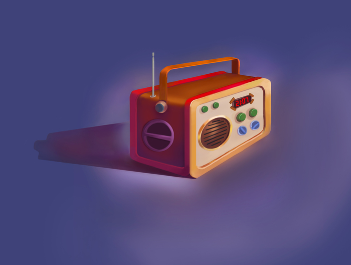 Иллюстрация Radio в стиле 2d, cg | Illustrators.ru
