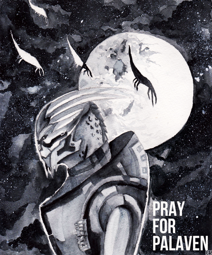 Иллюстрация Palaven в стиле графика, персонажи, плакат