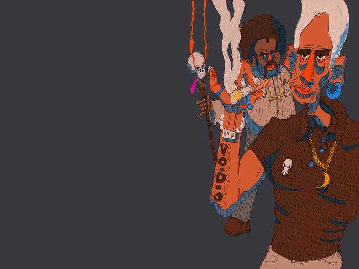 Иллюстрация voodoo guys в стиле 2d, графика, персонажи