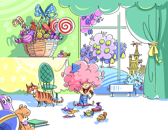 Иллюстрация Norisorul Roz в стиле детский | Illustrators.ru
