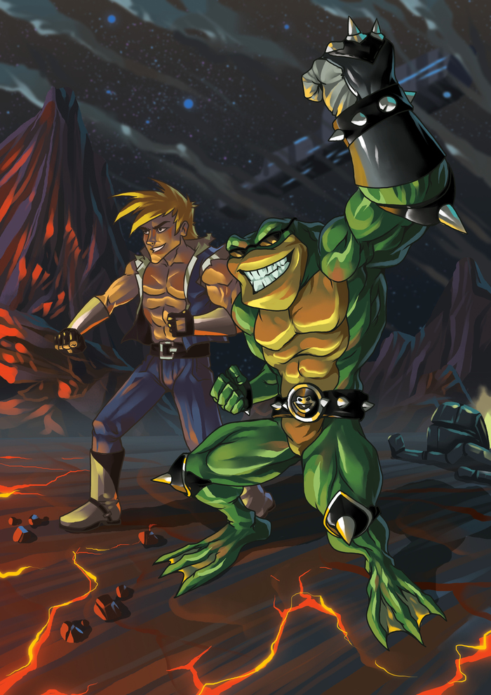 Иллюстрация Toad Rash and Dragon Lee | Illustrators.ru