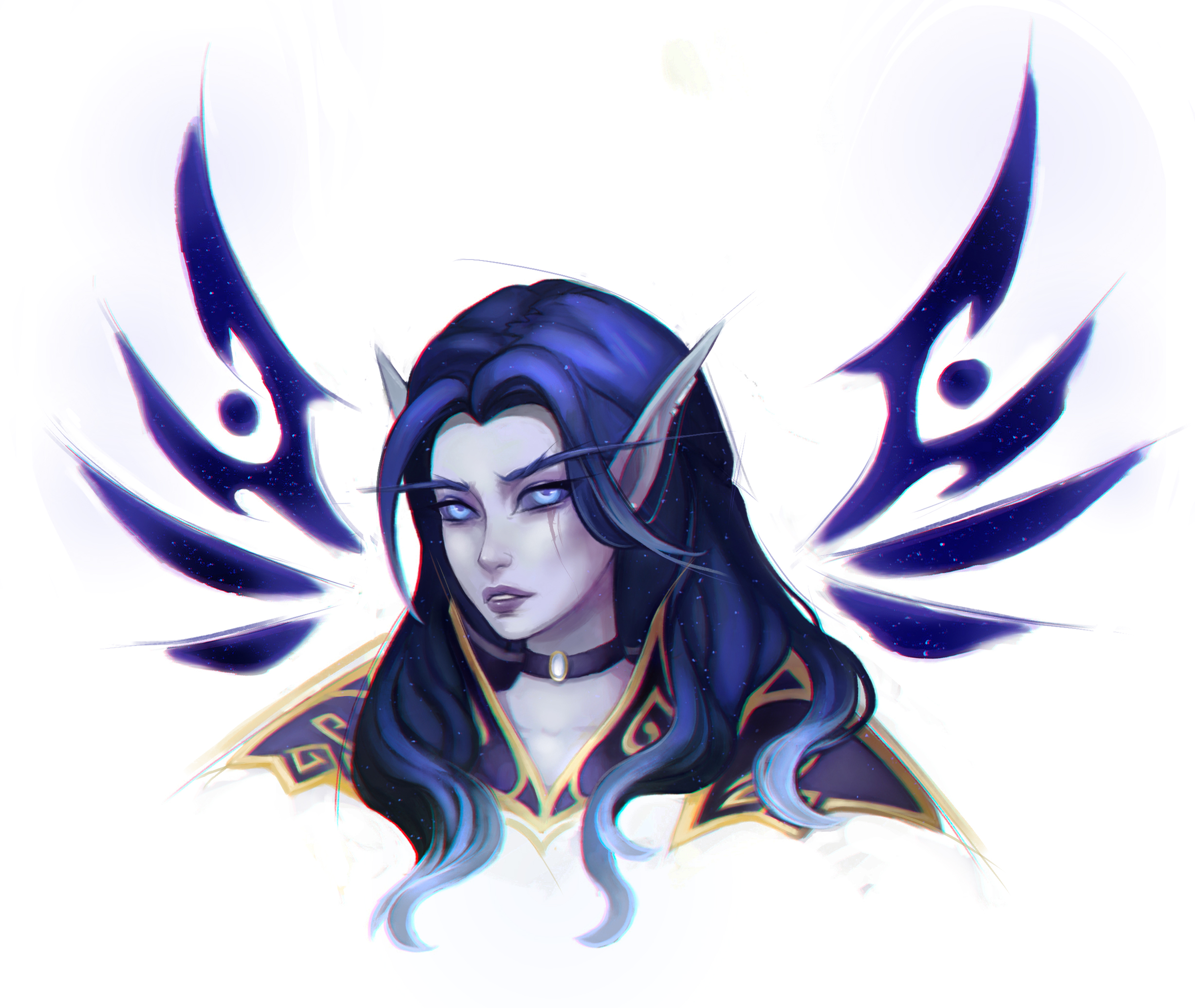 Иллюстрация void elf в стиле 2d | Illustrators.ru