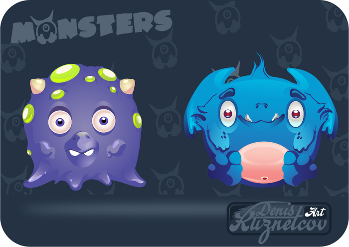 Иллюстрация Monster Drops, Blumb в стиле 2d, детский