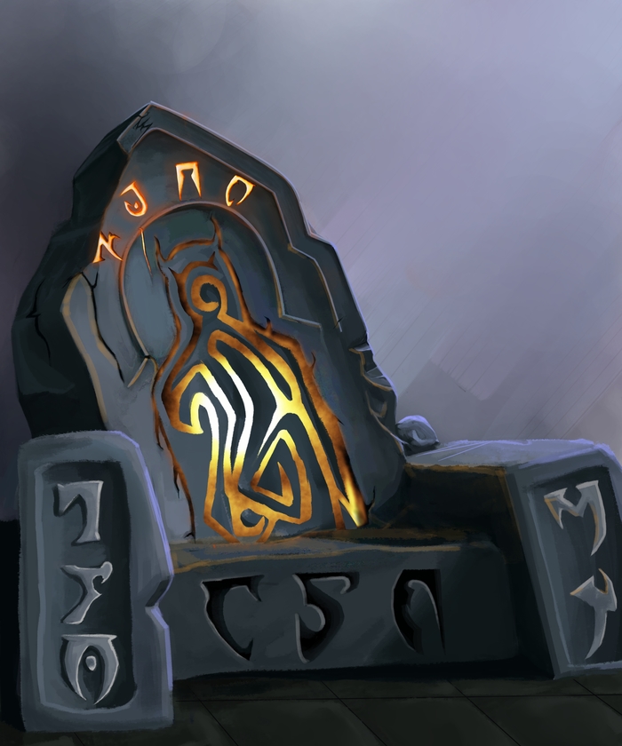 Иллюстрация Казуальный трон в стиле 2d, cg, game dev