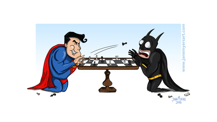 Иллюстрация Интеллектуальный поединок | Illustrators.ru