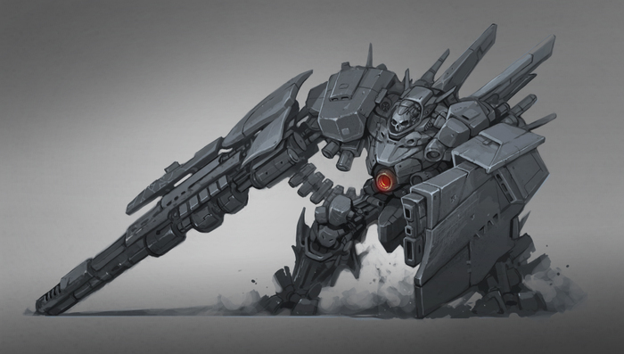 Иллюстрация Mecha by makson art в стиле 2d, cg, game dev