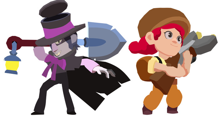 Иллюстрация Brawl stars в стиле 2d, game dev, компьютерная графика