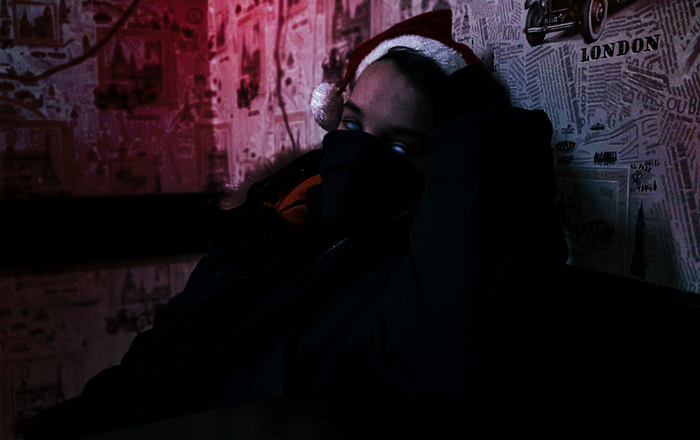 Иллюстрация Новый год - новый террор в стиле графика