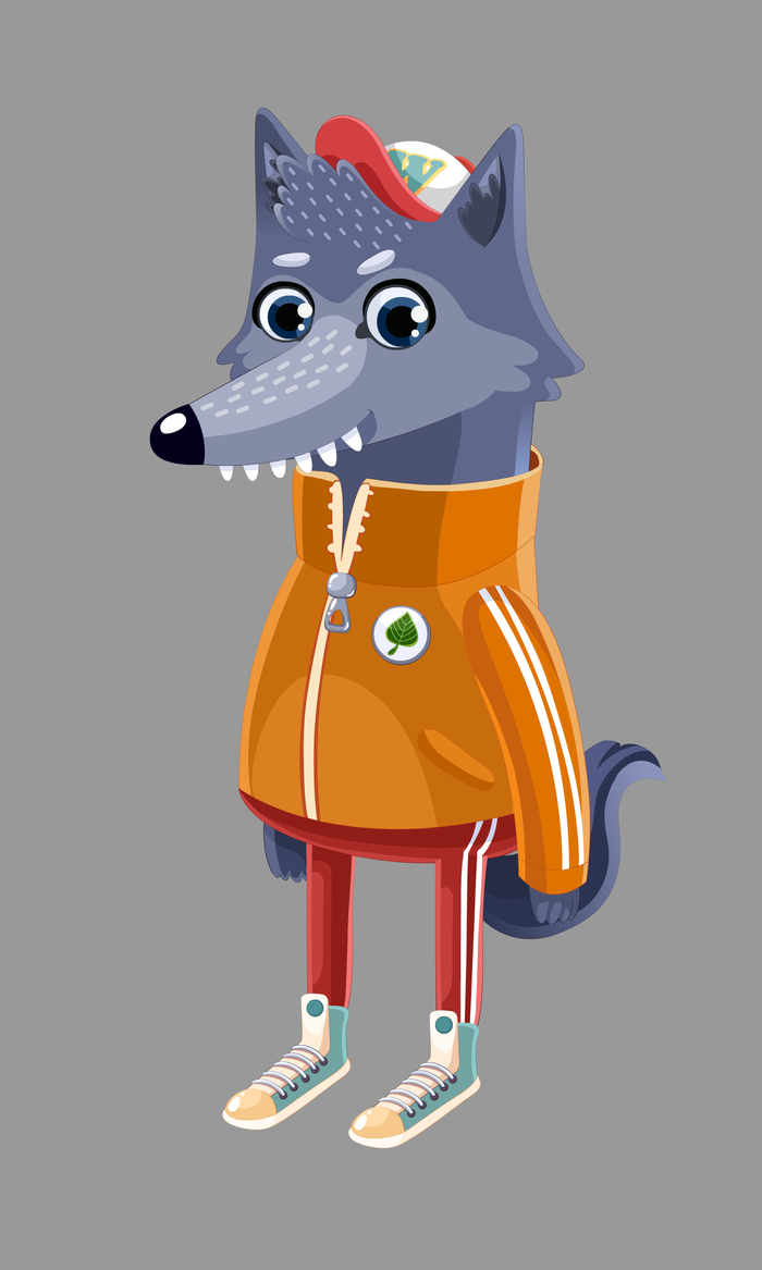Иллюстрация wolf ror game в стиле 2d, game dev | Illustrators.ru