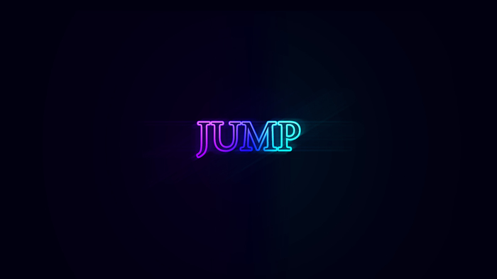 Иллюстрация jump neon в стиле 2d | Illustrators.ru